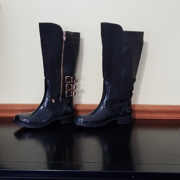 Posh Wellies | Shoes | Posh Wellies Rose Gold Rain Boot Suede Tall ...